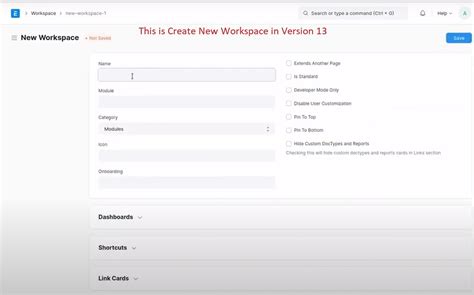 Workspace Is Different In Version 14 App Development Frappe Forum