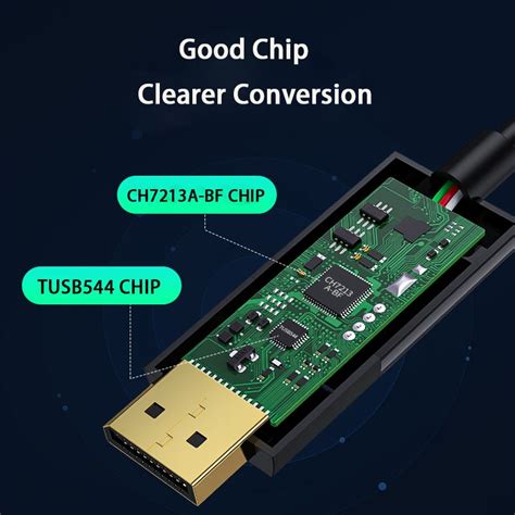 Кабел Usbc Displayport Dp 1 4 8k двупосочен Displayport към Usbc