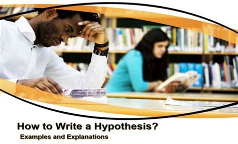 How To Write A Hypothesis With Examples And Explanations Wr1ter