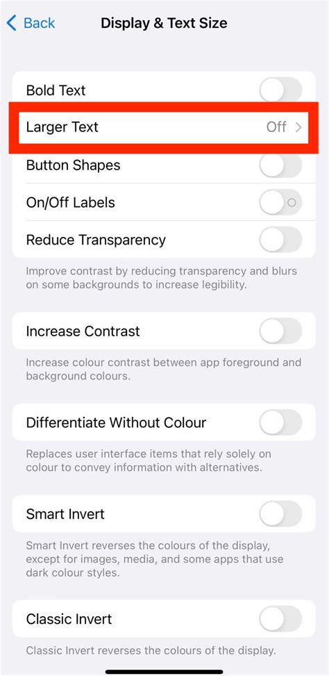 How To Change Font Size On Iphone Pttrns