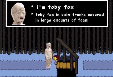 Im Toby Fox Toby Fox In Swim Trunks Covered In Large Amounts Of Foam Ifunny