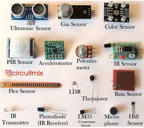 Circuitmix On Instagram Few Commonly Used Sensors For Your