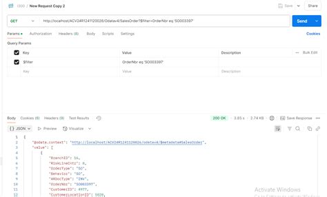 Odata With Parameters On Url Community