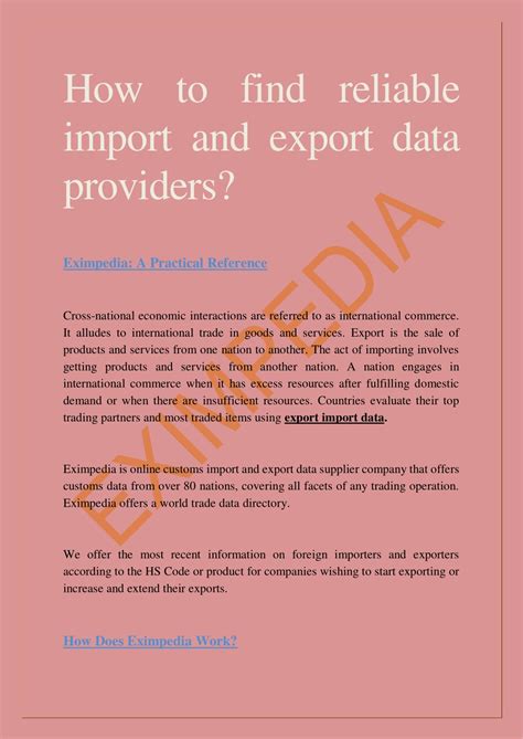 PPT How To Find Reliable Import And Export Data Providers PowerPoint Presentation ID 11548865