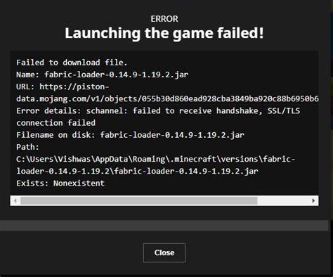 Minecraft Not Launching Rfabricmc