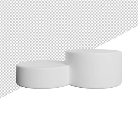 premium psd a white round object with a shadow on the bottom