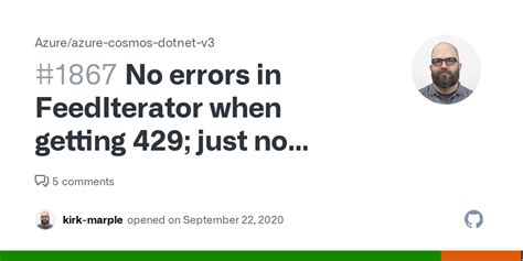 no errors in feediterator when getting 429 just no results · issue