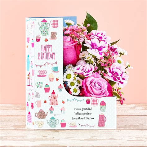 Birthday Cakes — Flowercard Thinking Of You
