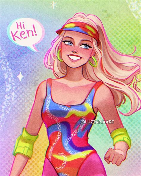 Luz Tapia Art On Instagram More Margot Robbie As Barbie 💗 This Time