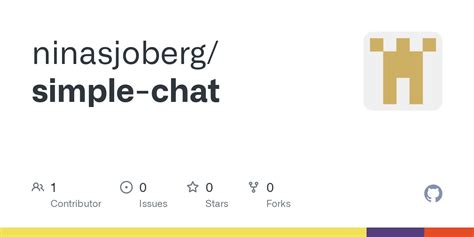 GitHub Ninasjoberg Simple Chat