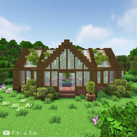 Simple Rustic Greenhouse Minecraft In 2023 Minecraft Architecture Minecraft Farm Simple