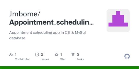 github jmbome appointment schedulingapp appointment scheduling app in c and mysql database