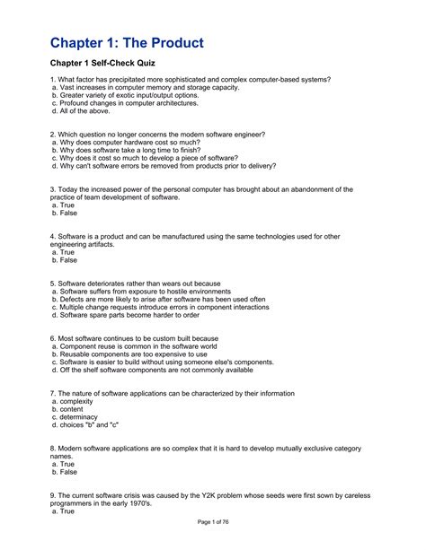 Software Engineering Quiz Doc