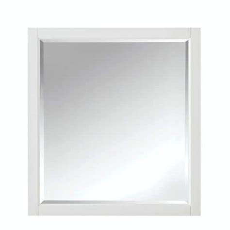 White Rectangular Bathroom Mirror Rispa