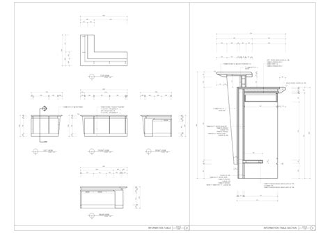 가구상세도 안내데스크 Cdfu050 Library Magnicad Cad Block Free Download