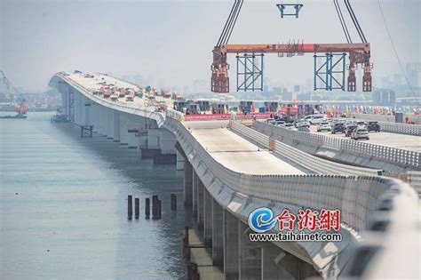 厦门翔安大桥主桥成功合龙 明年春节前通车 施工 全桥 通道