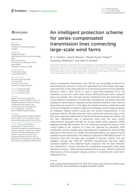 Pdf An Intelligent Protection Scheme For Series Compensated