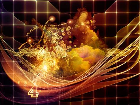 Depth Of Abstract Visualization Stock Illustration Illustration Of Cogwheel Flow 54187358