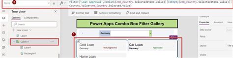 How To Filter Power Apps Gallery Based On Combo Box Selection With