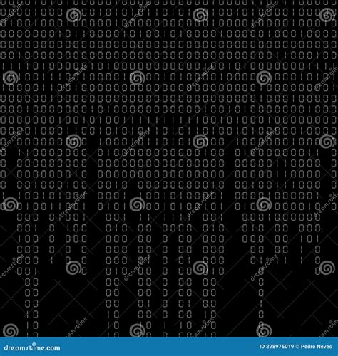 Vector Streaming Binary Code Background Data And Technology