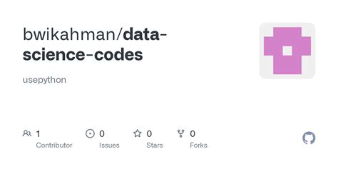 Github Bwikahmandata Science Codes Usepython