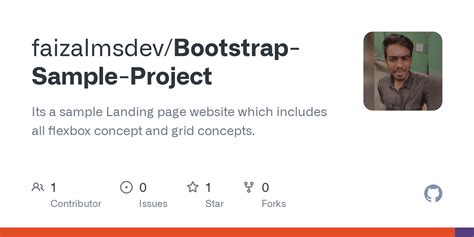 GitHub Faizalmsdev Bootstrap Sample Project Its A Sample Landing Page Website Which Includes