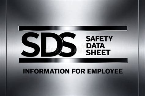 Design Illustration For Word Text Sds Of Safety Data Sheet Information