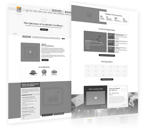 Website UI Wireframe Mobile Design On Behance