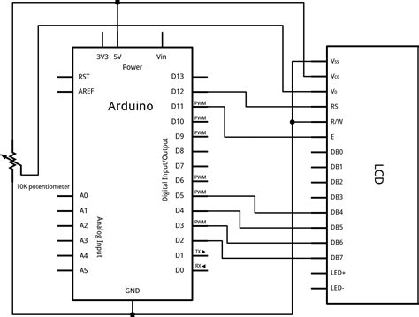 lcd wiring diagram arduino