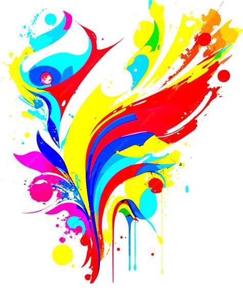 Premium Vector Splash Effect Illustrator Design