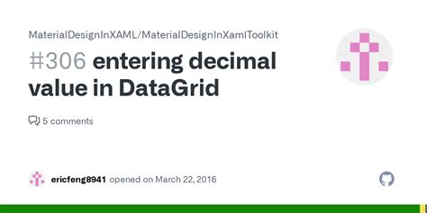 entering decimal value in datagrid · issue 306 · materialdesigninxaml