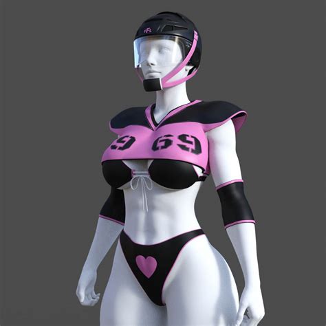 Sexy Football Outfit For Genesis 8 Female Daz Content By Ph3dee