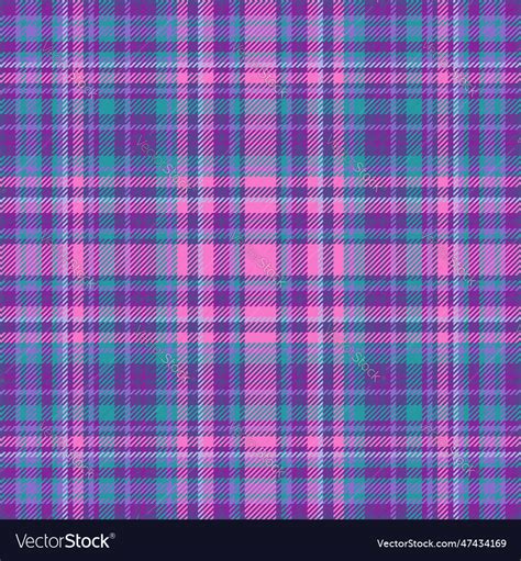 Pattern Textile Tartan Of Background Check Vector Image