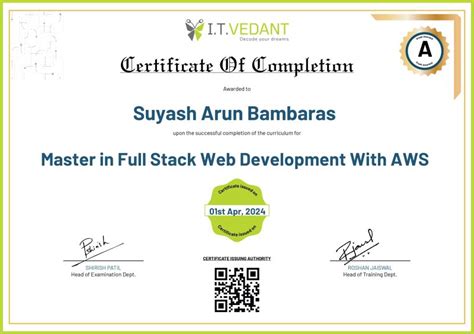 Suyash Bambaras On Linkedin Python Fullstack Webdevelopment Aws Itvedantinstitute