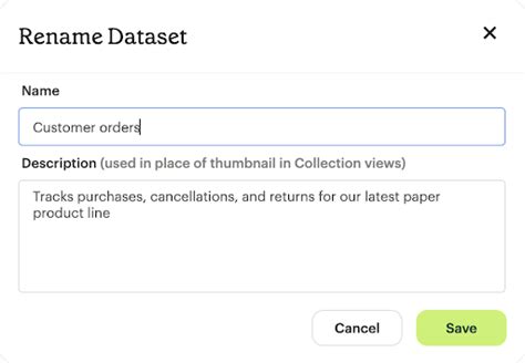 Datasets Query And Analyze Data Mode Support