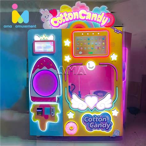 Ama Automatic Cotton Candy Machine Self Serve Candy With Sugar