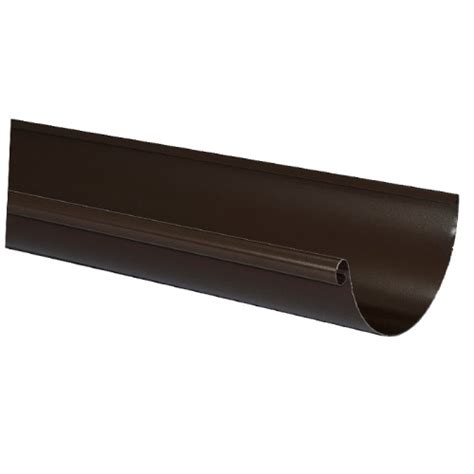 18 Length Euro Half Round Dark Bronze Steel Gutter Copper Gutter Supply Company