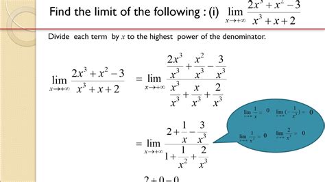 Limits At Infinity Examples