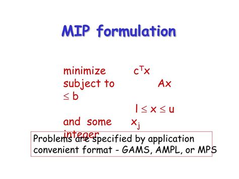 ppt fatcop a mixed integer program solver powerpoint presentation