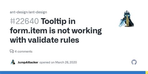 tooltip in form item is not working with validate rules · issue 22640 · ant design ant design