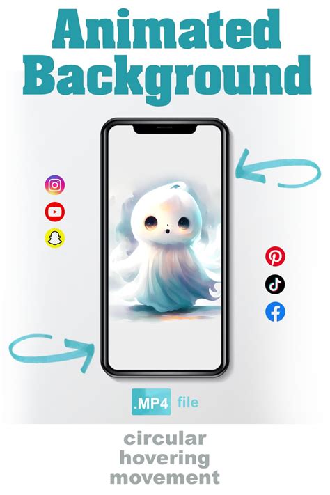 Halloween Floating Ghost Animated Background 2724706