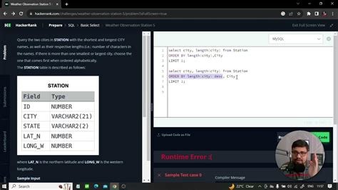 Weather Observation Station 5 Solution Solutions Of Hackerrank Sql