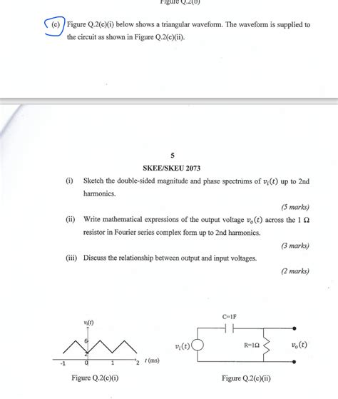 Solved Figure Q C Figure Q C I Below Shows A Chegg