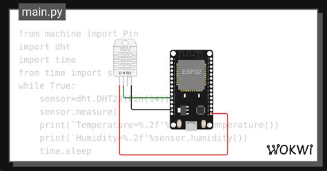 DHT 22 Wokwi ESP32 STM32 Arduino Simulator