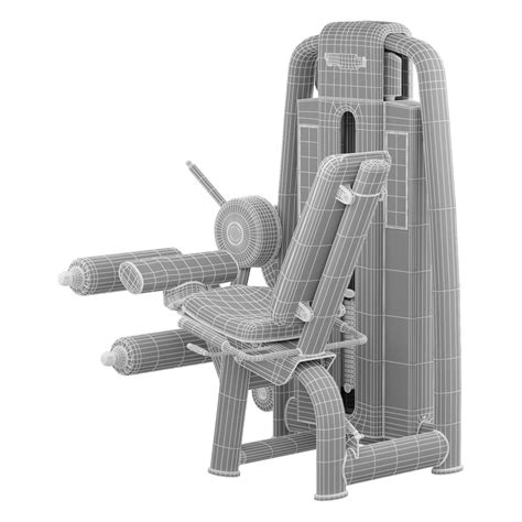 Technogym Selection Dual Leg Curl Extension D Model For Corona VRay