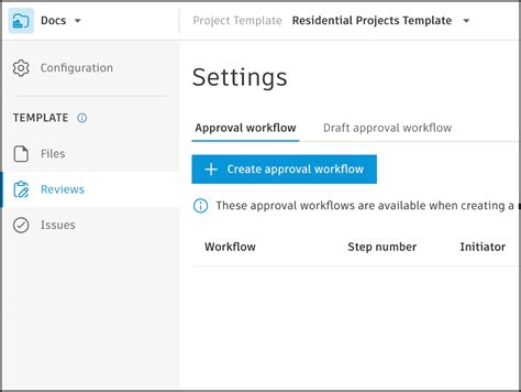 Configure Project Templates For Autodesk Docs