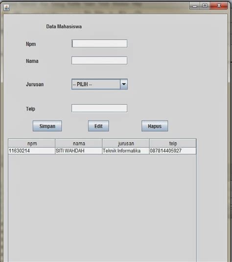 sone forever membuat program input data menggunakan java [netbeans ide]