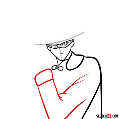 How To Draw Tuxedo Mask S Face Sailor Moon Sketchok Easy Drawing Guides