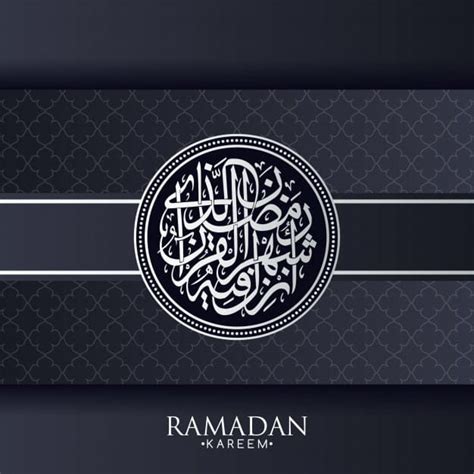 우아한 검은 라마단 배경 Eps Uidownload