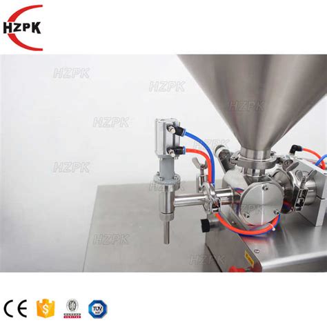 HZPK Piston Semi Automatic Manual Horizontal Desktop Small Bottle Filling Machine Liquid Ml